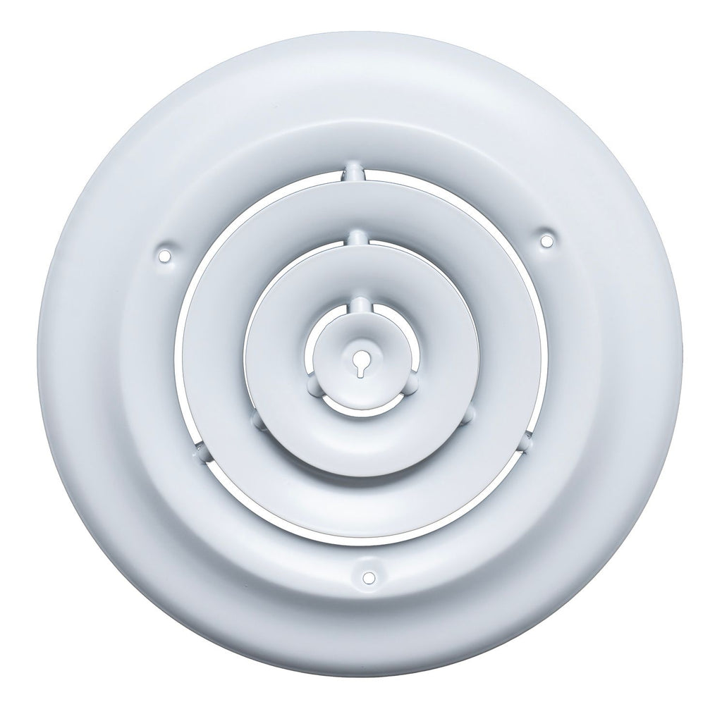 Handua 6" [Neck Size] Steel Round Air Supply Diffuser for Ceiling - Wh ...