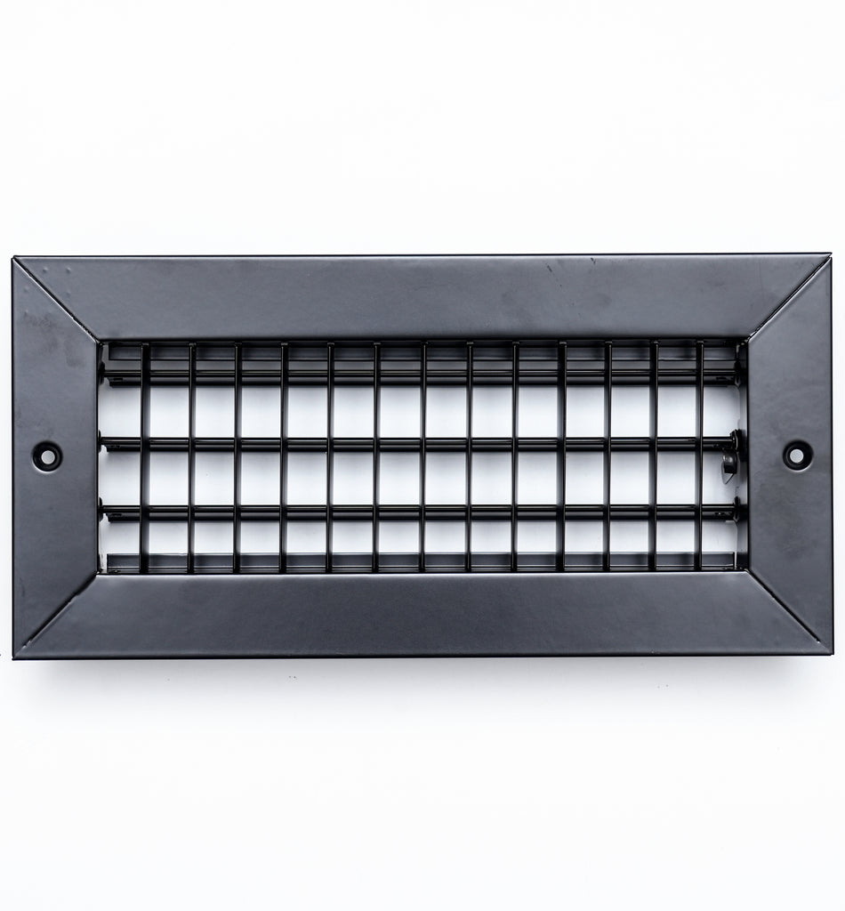 10"W x 4"H Steel Adjustable Air Supply Grille | Register Vent Cover Gr ...